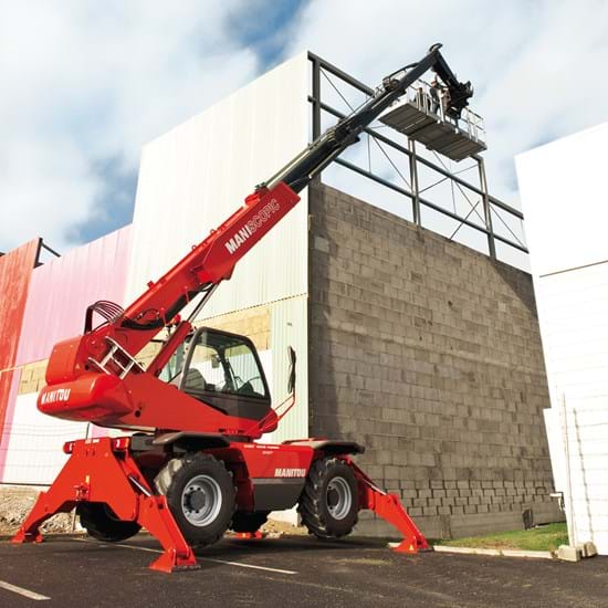 Manitou mrt1850 kaufen - drehbarer Teleskoplader 18 m - Collé Rental ...
